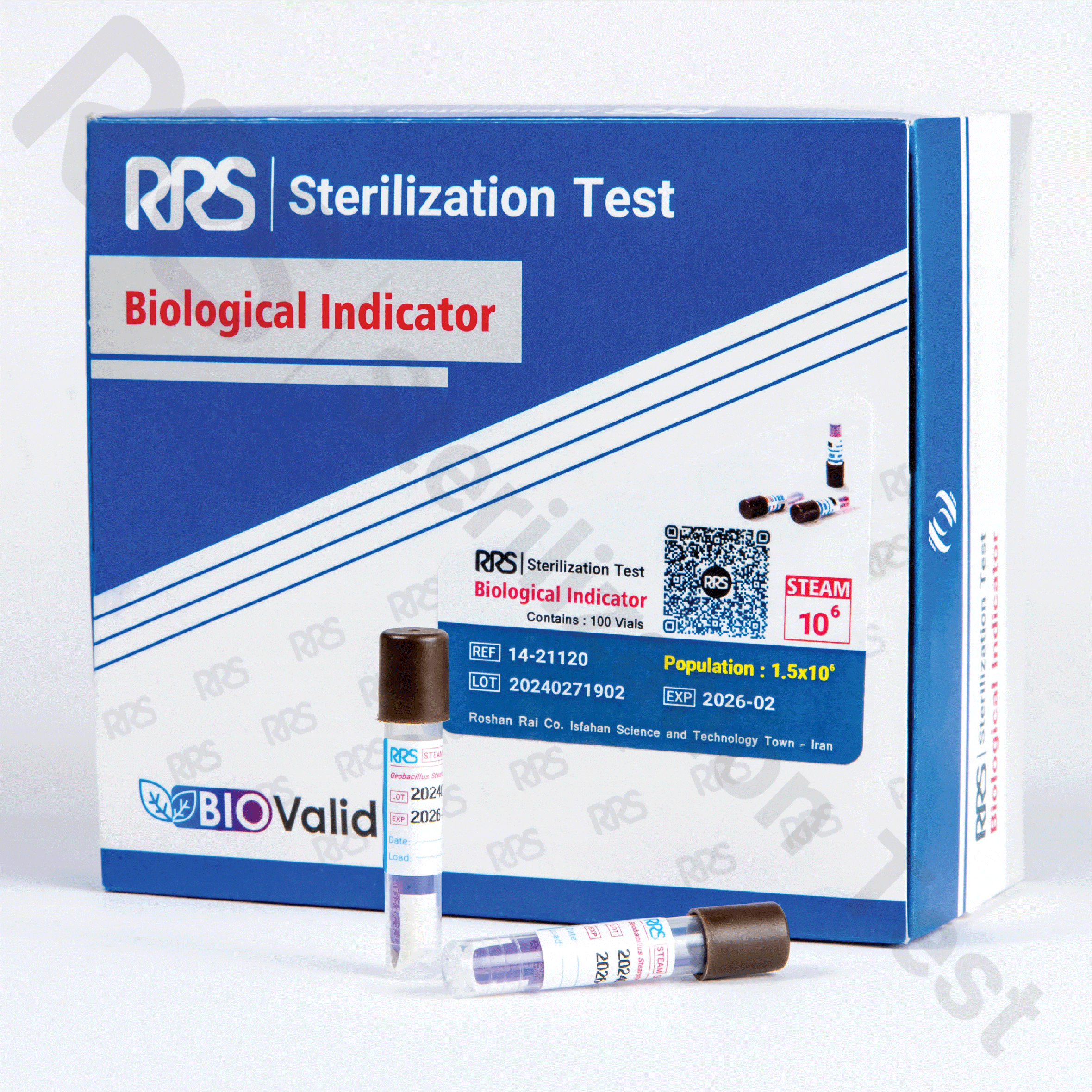 Steam Biological Indicator 10^6 (RRS 14-21120) – RRS